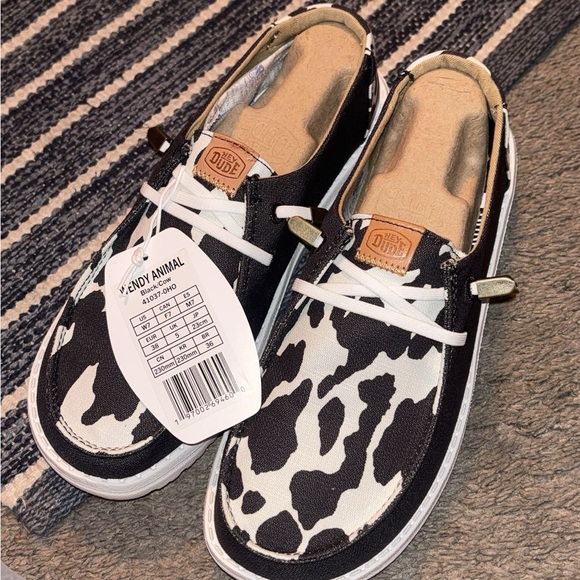 Hey Dude | Shoes | Women Cow Print Hey Dude | Poshmark